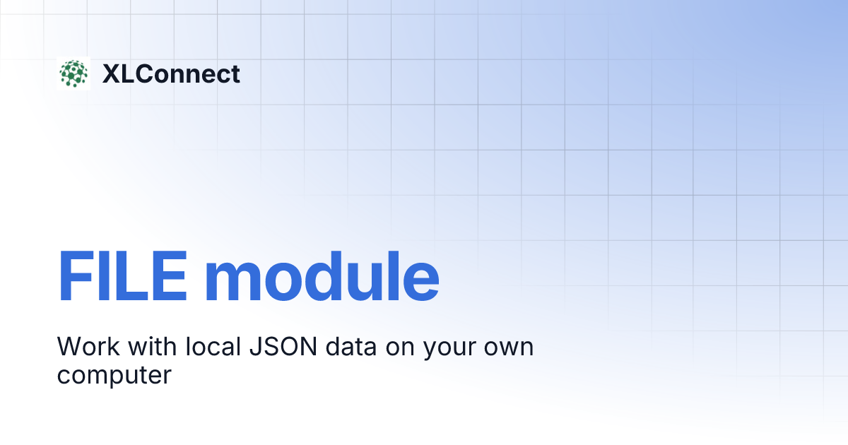 FILE module | XLConnect